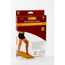 Ciorapi compresivi medicali pana la coapsa VARILEGS (18-22 MmHg), bej ...