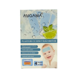 Plasturi cu efect racoritor pentru copii Augama, 5x12 cm, 4 bucati ...